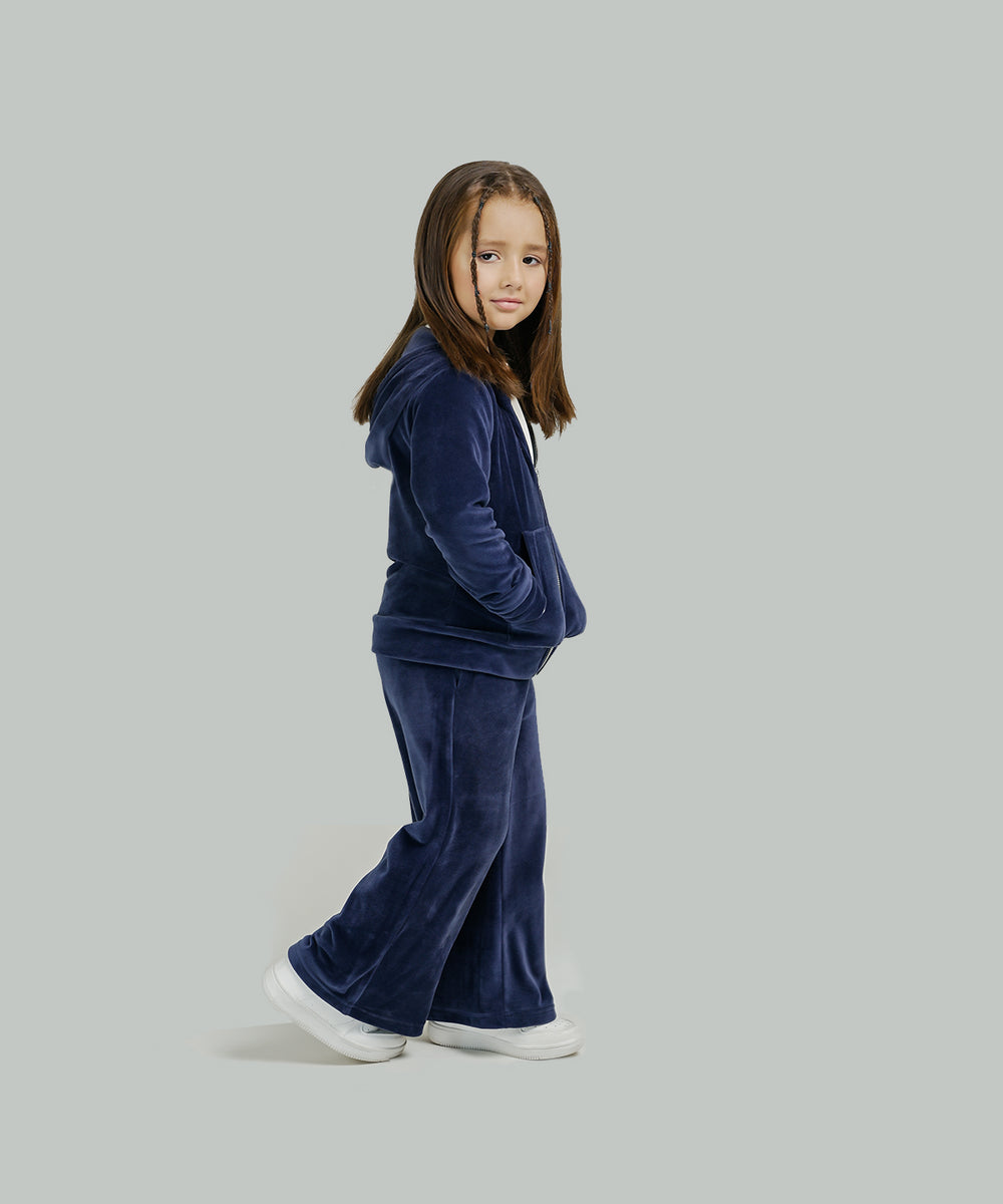 Girls' Velour Hoodie Set – Bandana